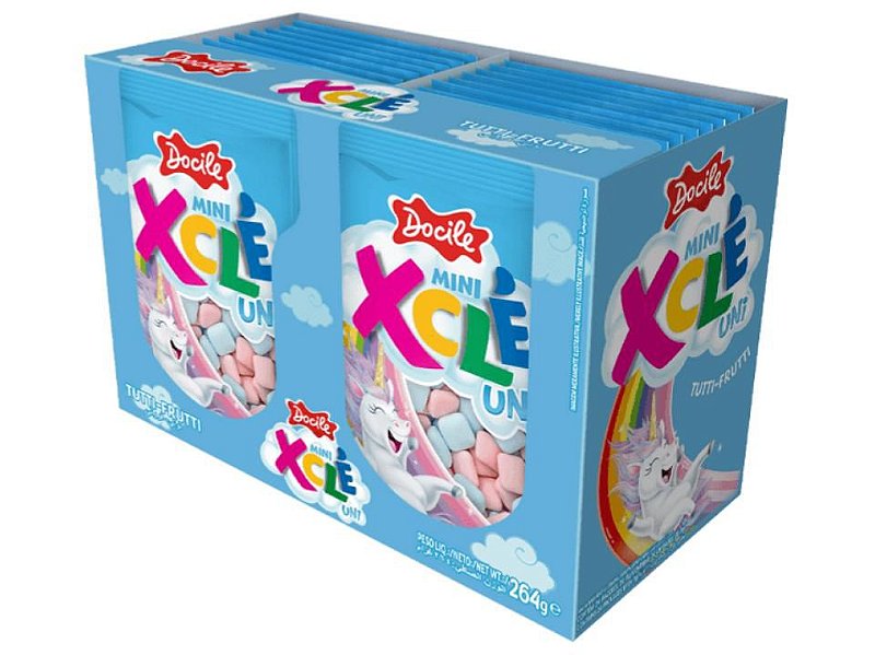 Chiclete Unicórnio Mini Xclé C/ 24unid 264g - Estação Doces