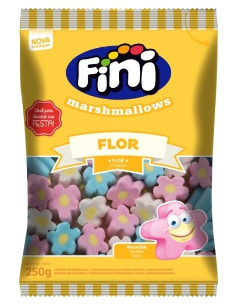 Marshmallow Fini Flor 250g Baunilha - Estação Doces