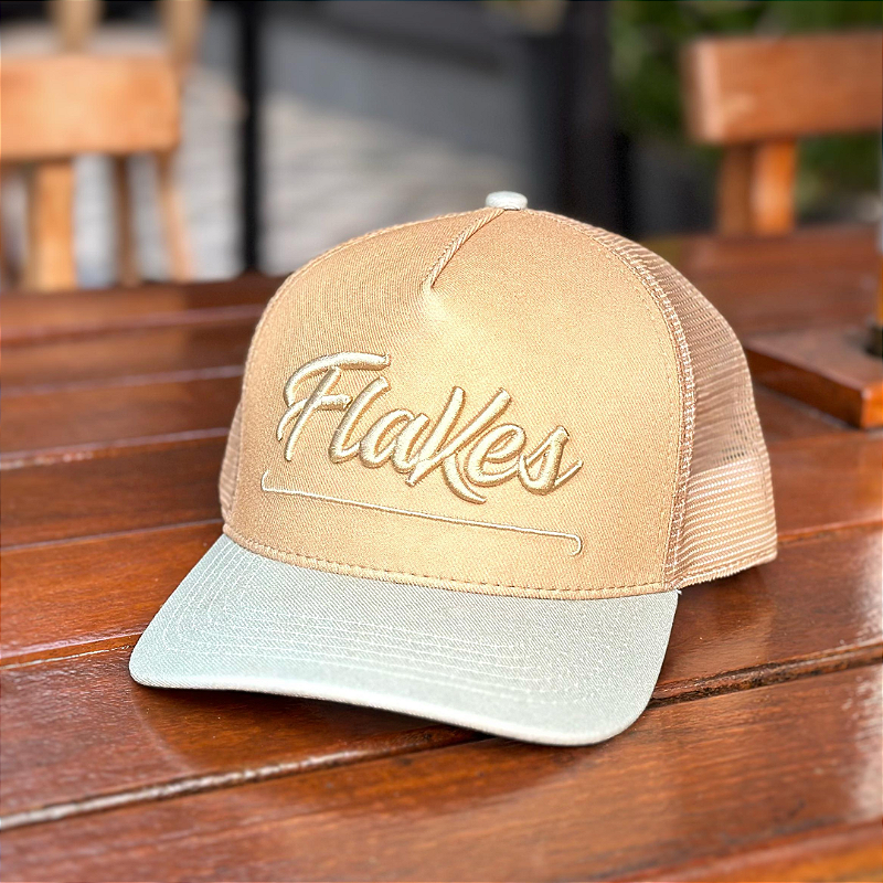 Boné Dourado Flakes - Loja Flakes Brasil