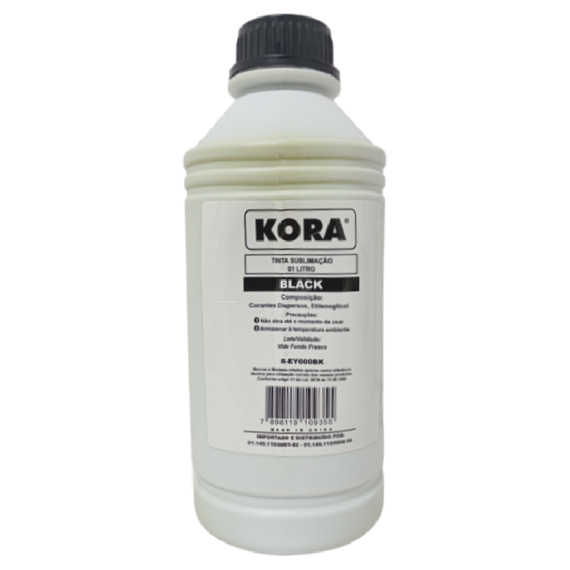 TINTA COMPATÍVEL EPSON UNIVERSAL SUBLIMÁTICA PRETO KORA 1L - UseToner ...