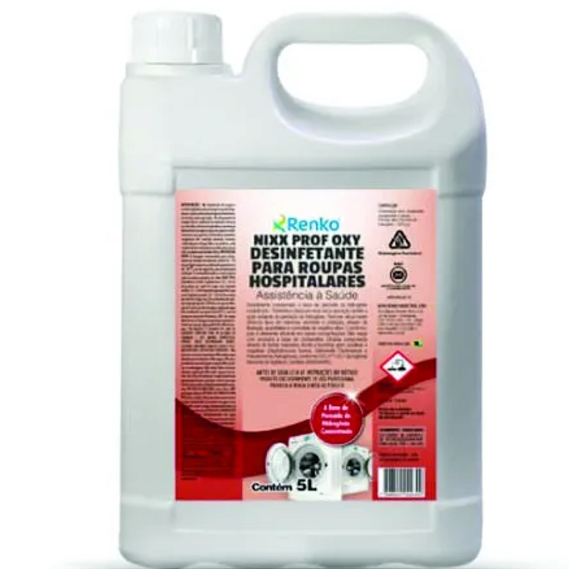 Nixx Prof Oxy Desinfetante Tecidos Hospitalares 5l Npox Renko ...