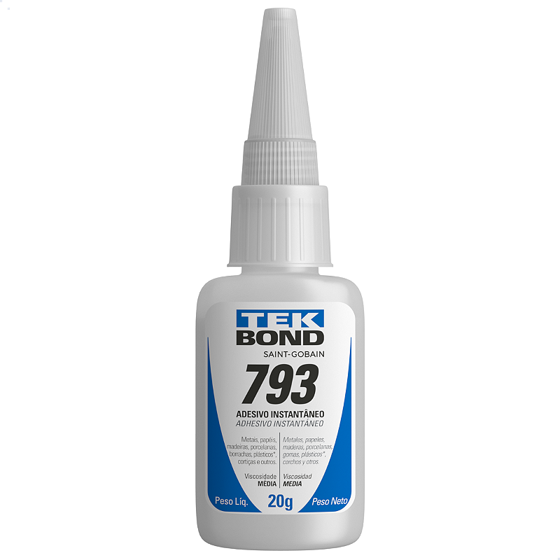 Adesivo Instantaneo 793 20g Tek Bond - Magazine do Epi