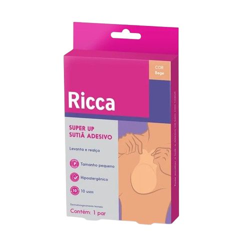 Sutia Adesivo Ricca Super Up Levanta Seios Reutilizavel - Fmart Variedades