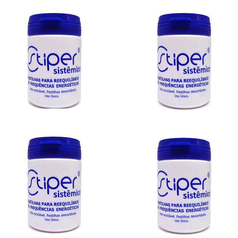 Kit 4 Stiper Sistêmico - c/50 pastilhas cada - Acupuntura Shopping
