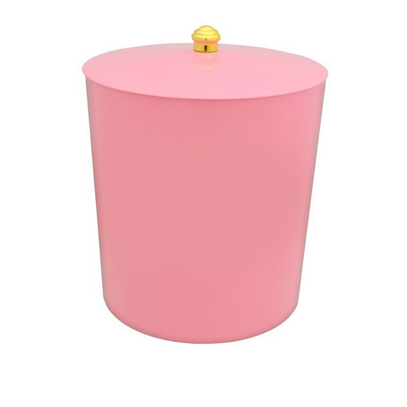 Lixeira Com Tampa para Banheiro Cozinha 5Litros Haus - ROSA - Domama ...