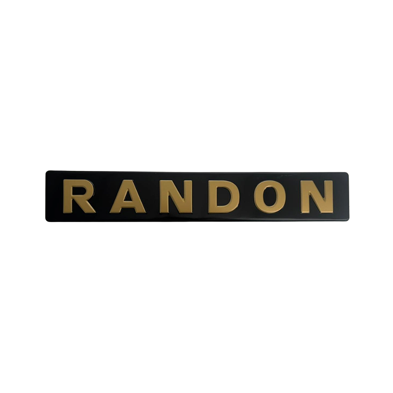 Placa de Alumínio Lateral Logo Randon New R 2025 – Dourado 75 Anos ...