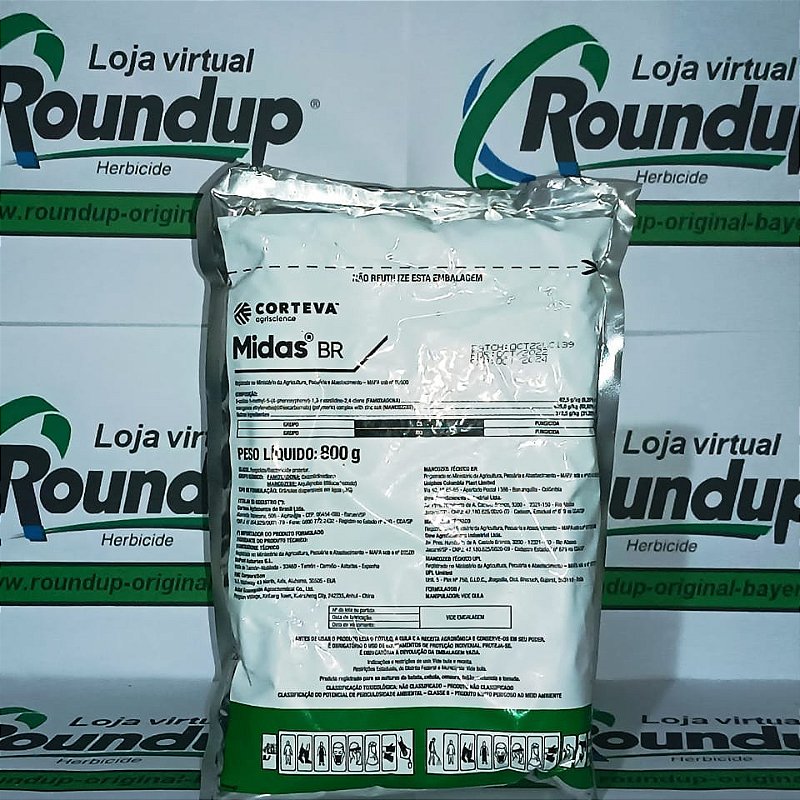 Fungicida Midas Br 800 - Composição Famoxadona e Mancozebe - roundup ...