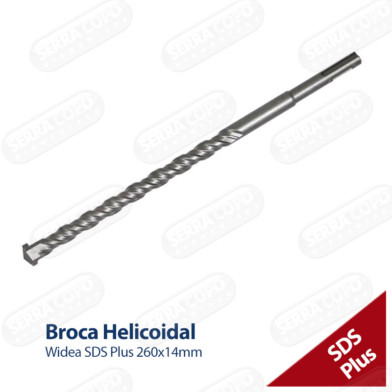 Broca Helicoidal Widea SDS Plus 260x14mm - Serra Copo Diamantada - Seja bem-vindo(a) à nossa loja!