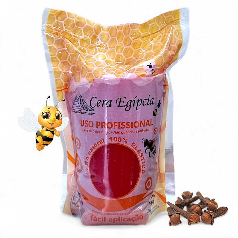 Cera Egípcia Elástica Método Espanhol - Cera Depilatória Cravo - Efeito ...