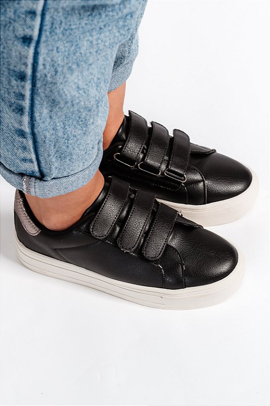 Tênis Velcro Valentina Preto - Natágia Busanello