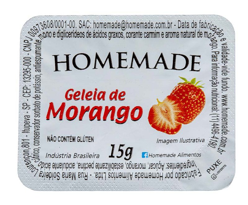 Geleia Sabores Homemade 144X15G - KOB Sachês