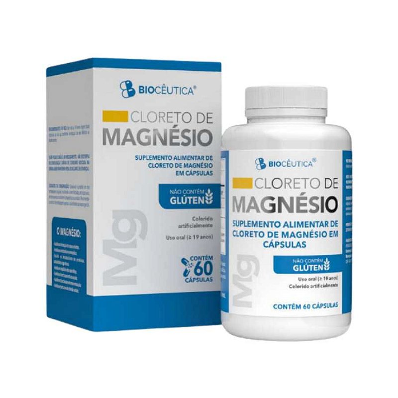 CLORETO DE MAGNESIO 60 CAPS CX/12 - BIOCEUTICA - Batel