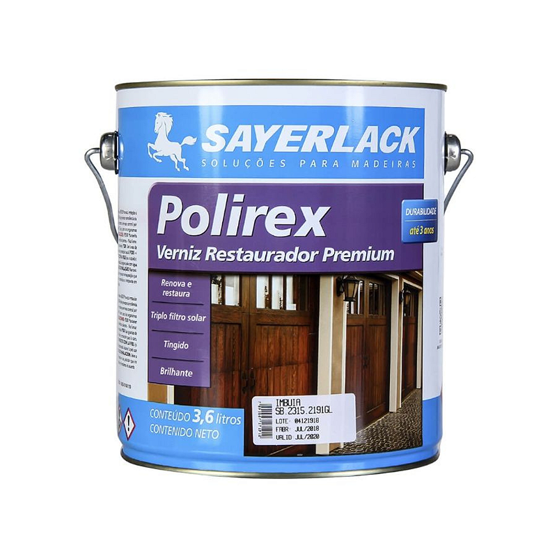 Verniz Sayerlack Polirex 3,6L Imbuia - Ipê Ferragens