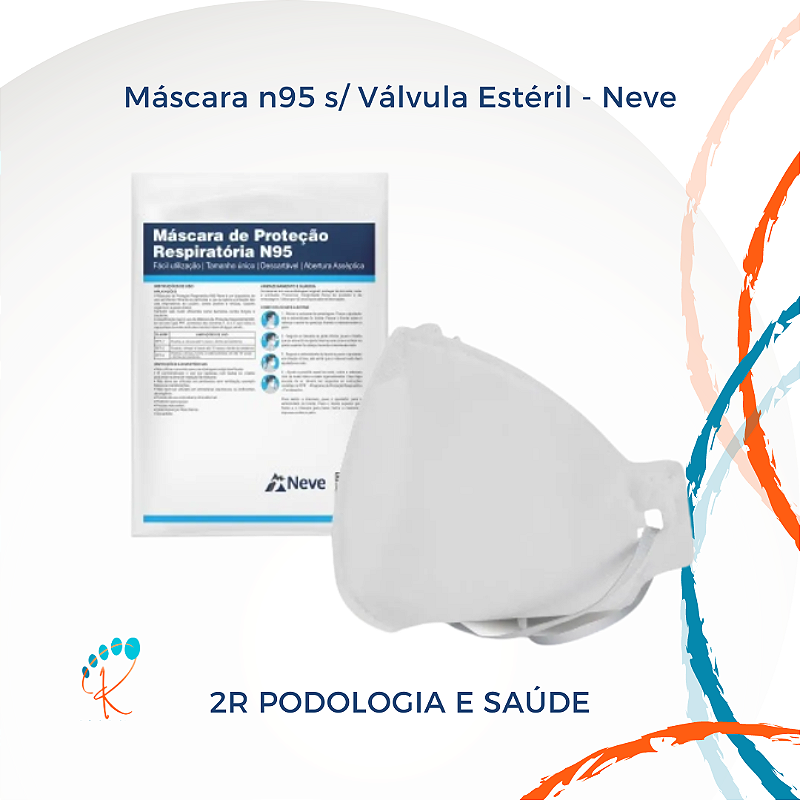 Máscara N95 sem Válvula Estéril Neve | Alta Proteção Respiratória - 2R ...