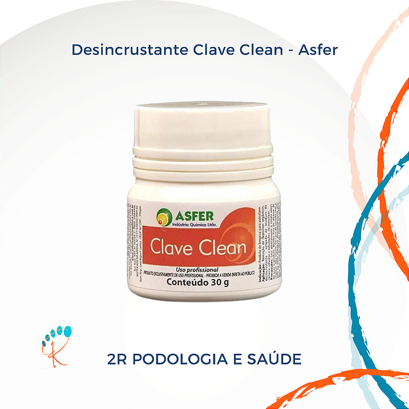 Desincrustante Clave Clean 30g | Limpeza de Autoclave - 2R Podologia e ...
