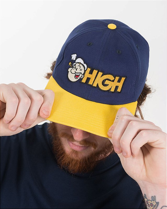 6 Panel High x Popeye Navy/Yellow - Meu Exagerado - Um outlet para ...