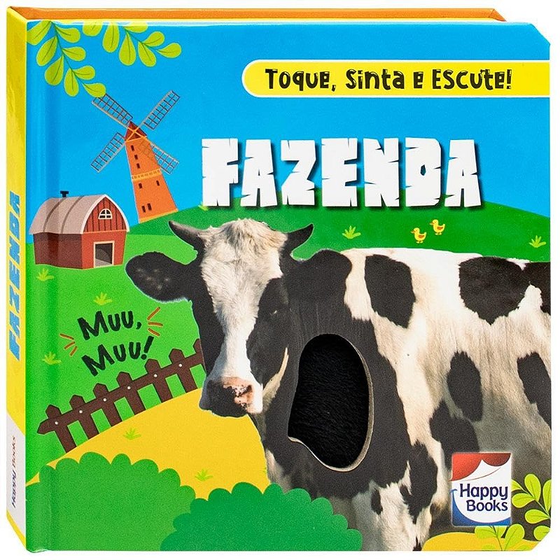 LIVRO TOQUE SINTA E ESCUTE FAZENDA - Toyoca Brinquedos