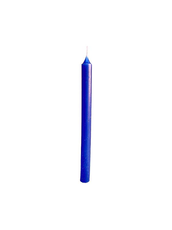 Vela Palito Azul Royal Com 30 Unidades - Vela Social