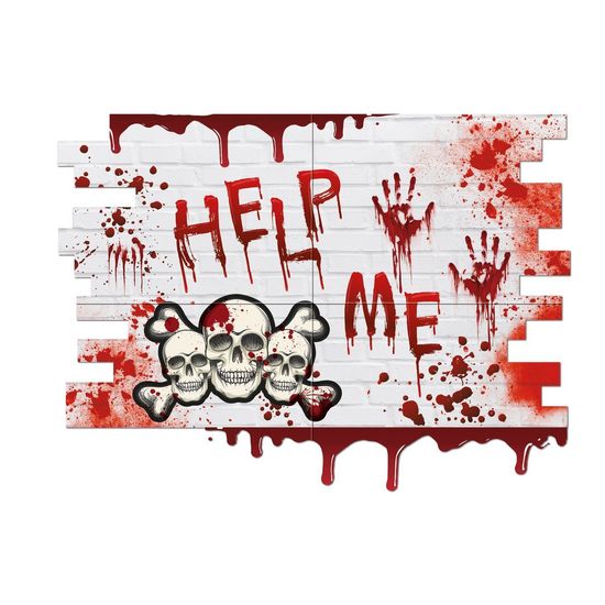Painel Cartonado Help Halloween 1,08x1,36 Metros - 1 Un - Festa de ...