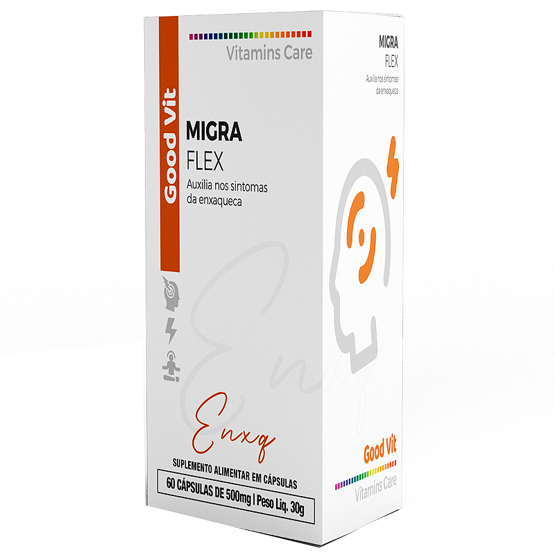 Migra Flex I Alívio Para Enxaquecas l 60 Capsulas - Good Vit