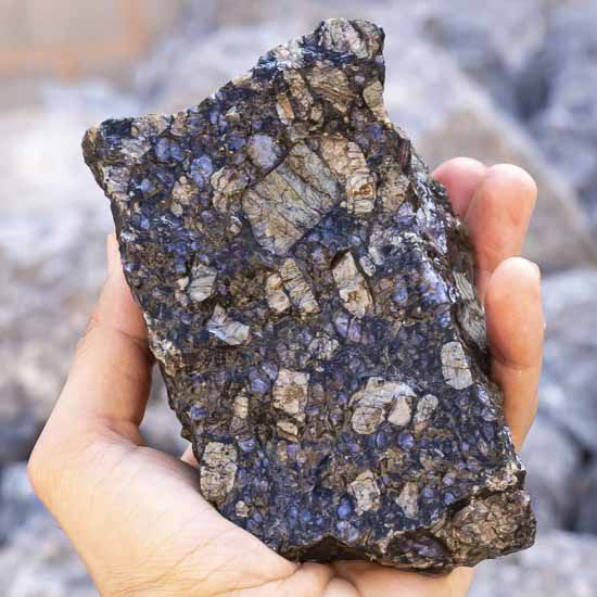 10 kg Riolita Azul Pacote Pedra Bruto Para Lapidação Atacado ...