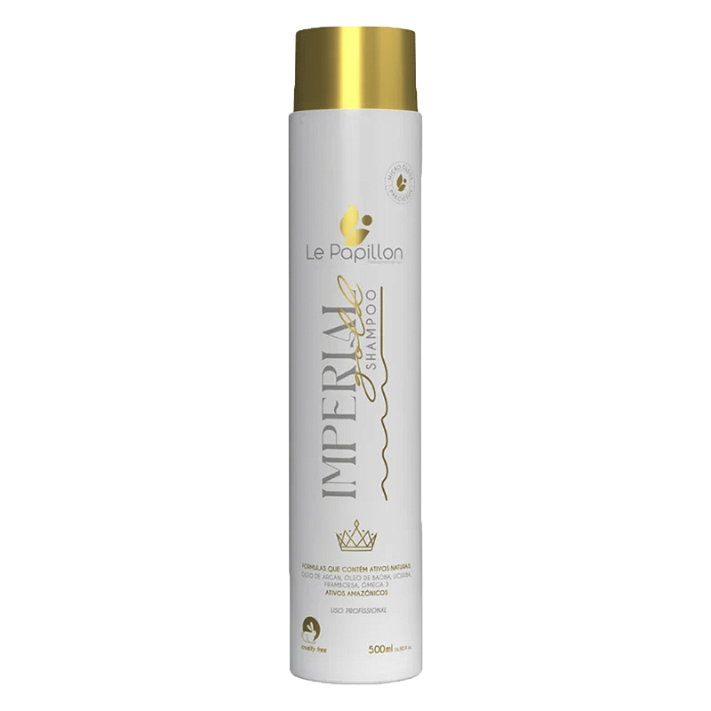 Shampoo Imperial Gold 500ml Le Papillon - Hidratação e Brilho - LE PAPILLON