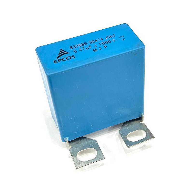 Capacitor 470K 1000V POLIESTER B32686SO474J502 EPCOS - GSV Componentes ...