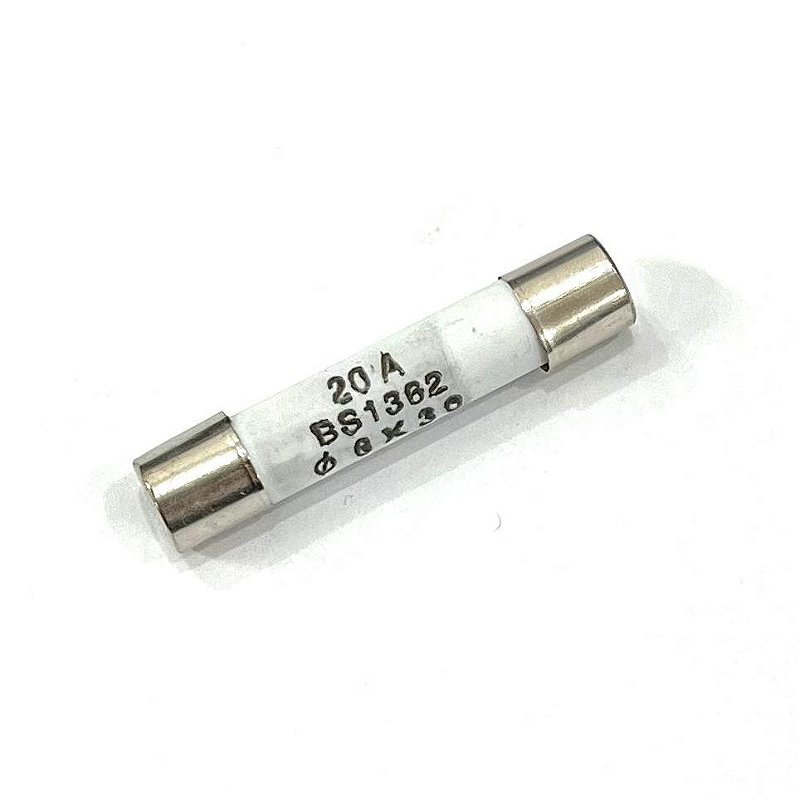 Fusível 20A 6X30 CERAMICO - GSV Componentes Eletrônicos - (11) 3227-5050