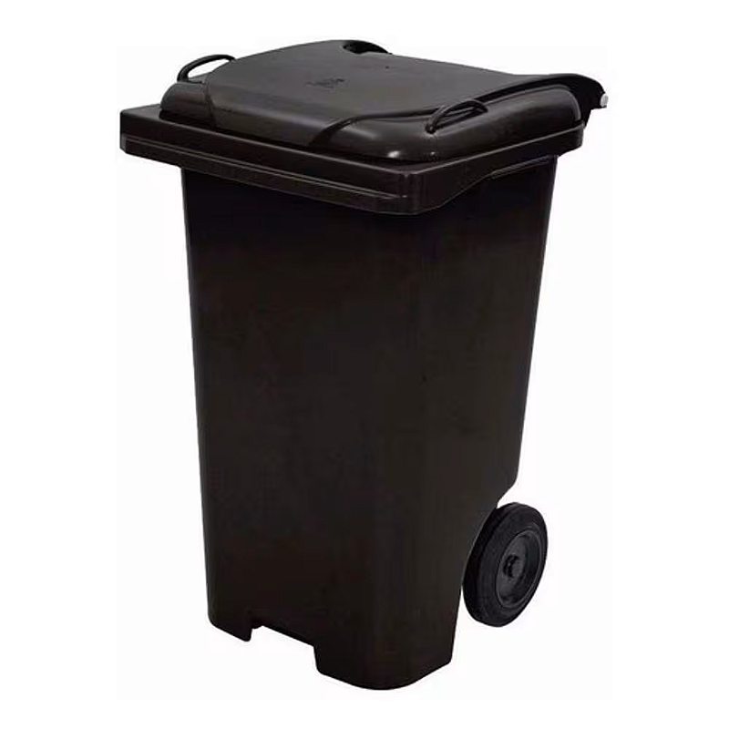CONTAINER 120L PRETO COM RODAS - EcoLimpe