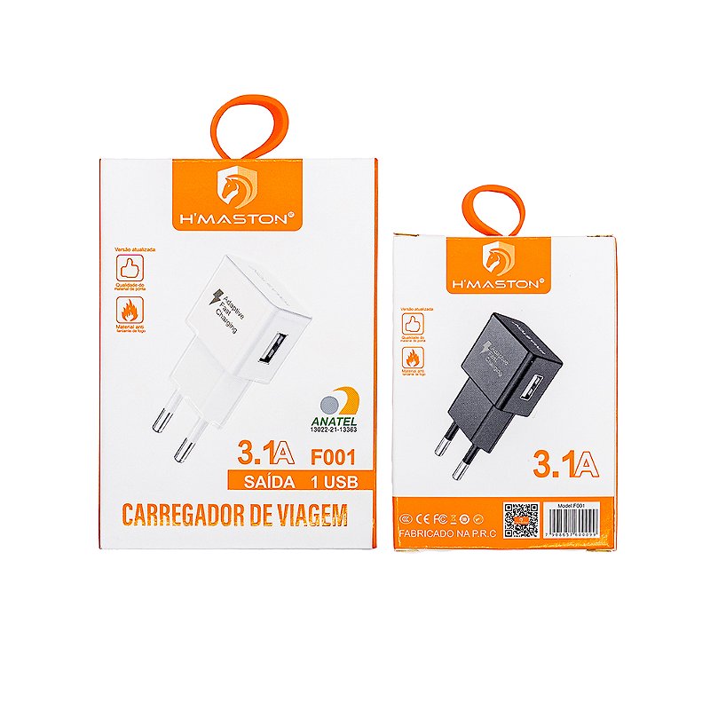 Fonte Sem Cabo 3.1a Hmaston F001 - Distribuidora Nanuque