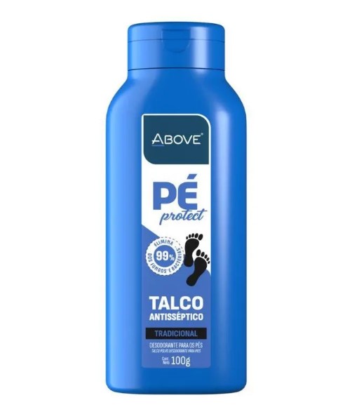 Talco Antisséptico Pé Protect 100g Above - Distribuidora Nanuque