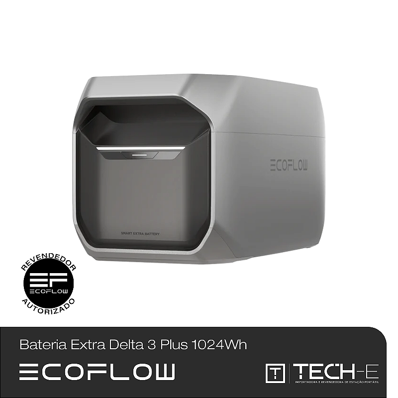 Bateria Extra Delta 3 PLUS - EcoFlow - EcoFlow | Tech-E no Brasil