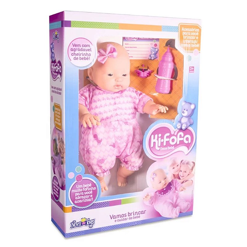 Boneca Ki-Fofa Branca - Nova Toys | Estimule a criatividade das ...