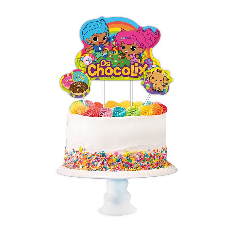Kit Festa Os Chocolix 62 Itens - chocolix