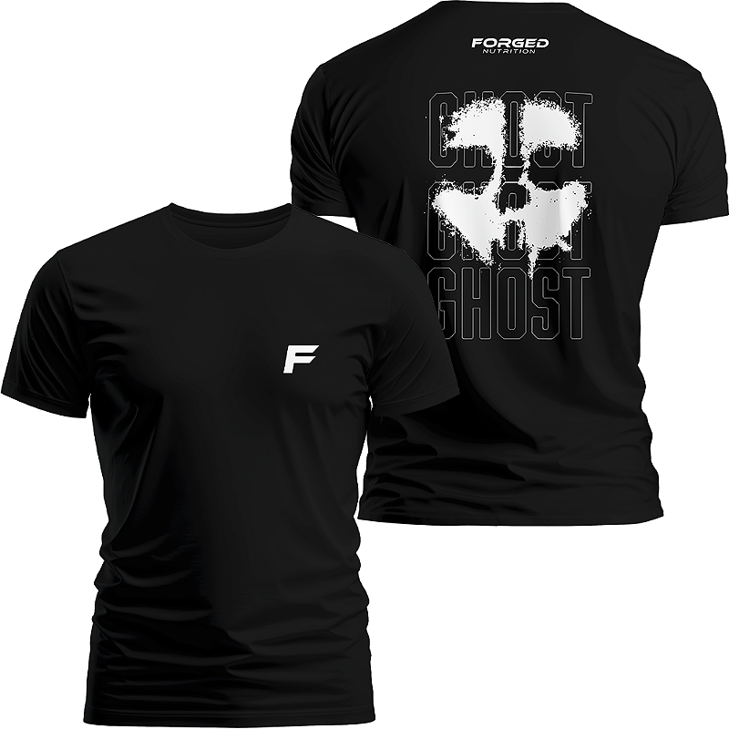 Camiseta Preta Ghost Casual 100% Algodão Forged Nutrition - Forged ...