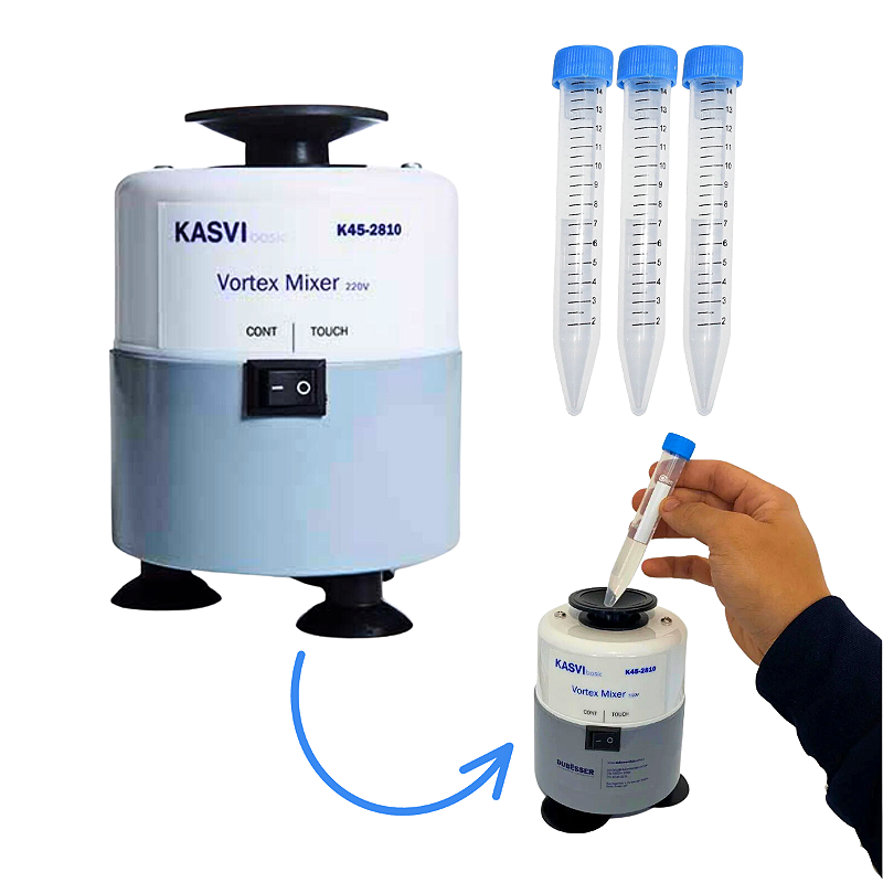 Vortex Basic 2800RPM 220V + Tubo Falcon 15ml - Labor Shopping