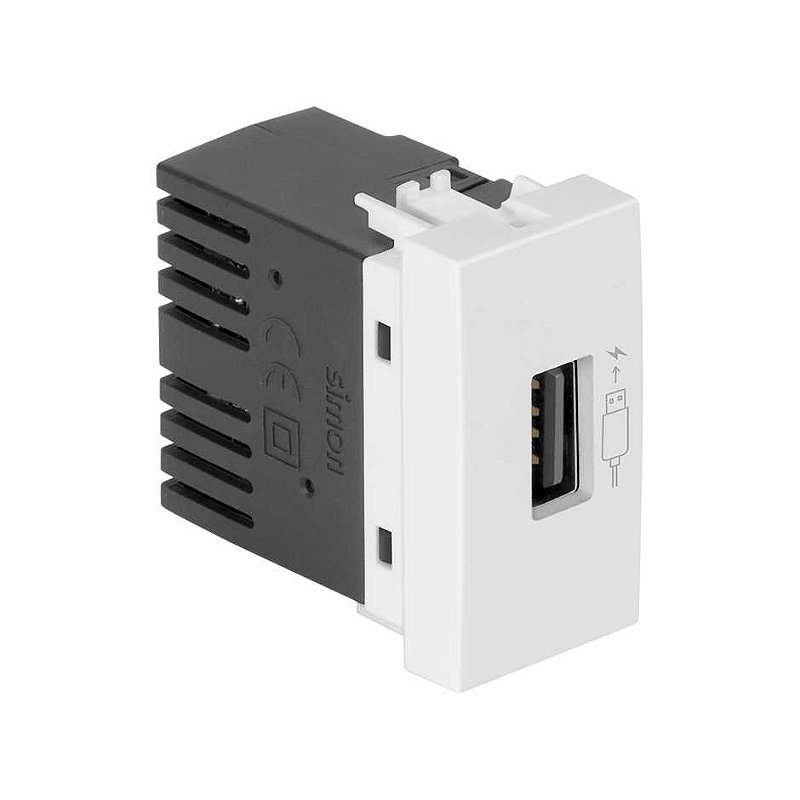 TOMADA USB 2.1A SIMON BIVOLT BR - Histec Comercial Materiais Elétricos