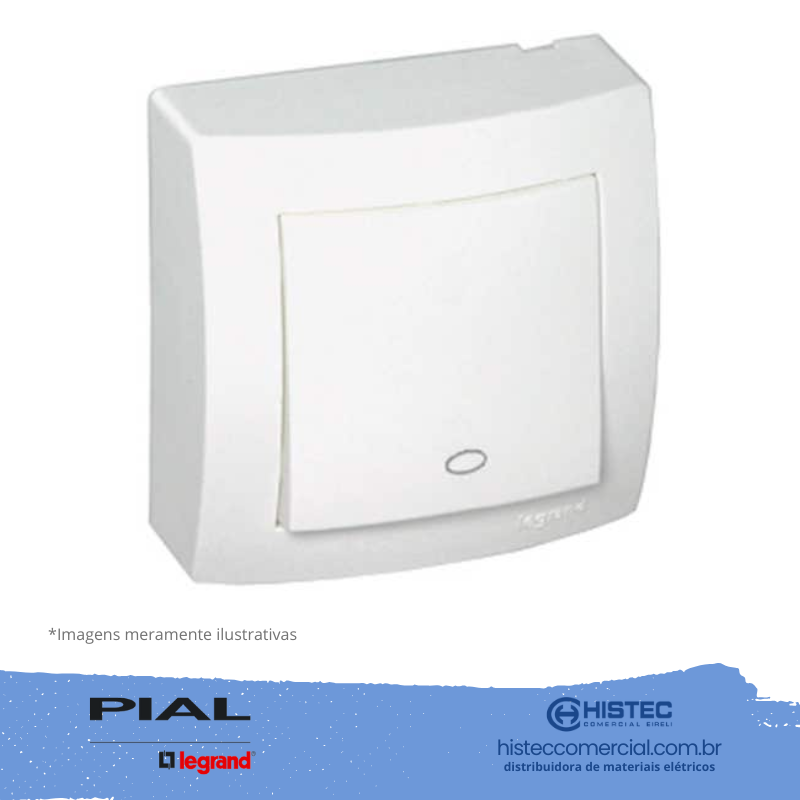 PULSADOR CAMPAINHA 2A 250V SISTEMA X 675005 PIAL - Histec Comercial ...