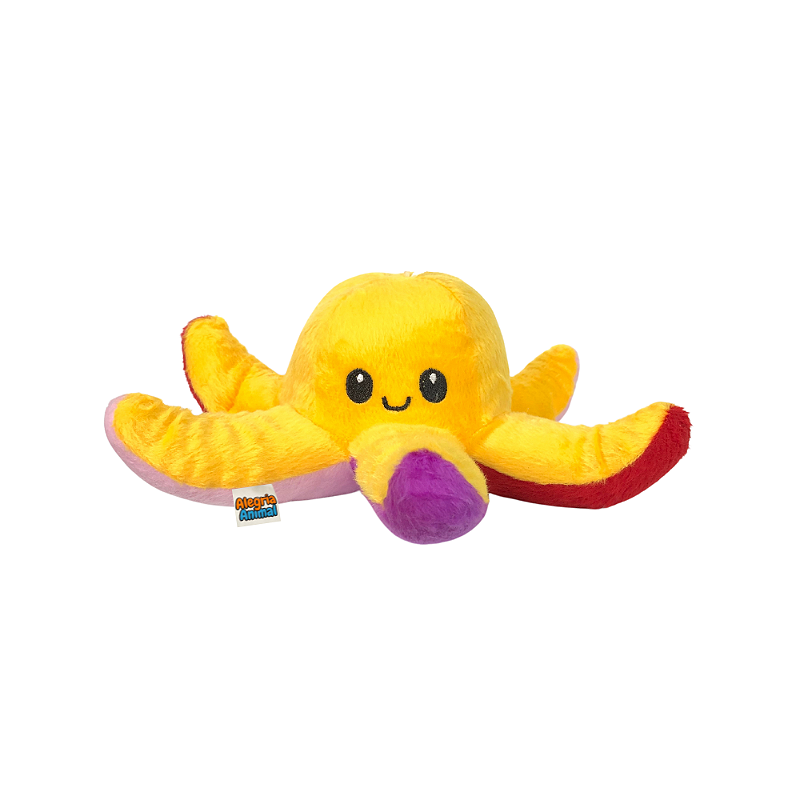 Mini Polvo Plush Amarelo - Alegria Animal
