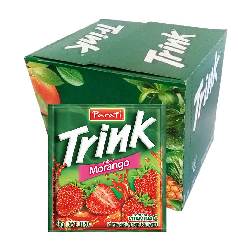 Refresco em Pó Trink Morango | Brava Distribuidora - Brava Distribuidora