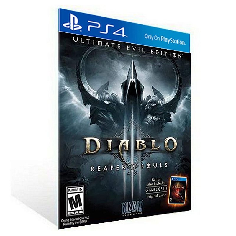 DIABLO 3 REAPER OF SOULS ULTIMATE EVIL EDITION PS4 PSN MIDIA DIGITAL