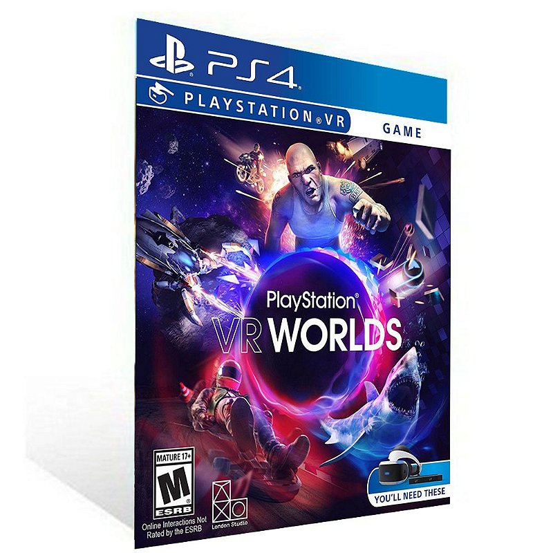 Playstation VR Worlds - PS4 - PSN MÍDIA DIGITAL - Coelho Gamer