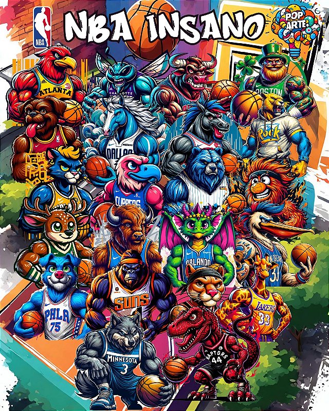 "Domine a Quadra Digital: Pacote de Artes Digitais NBA Insano!" - POP ARTE