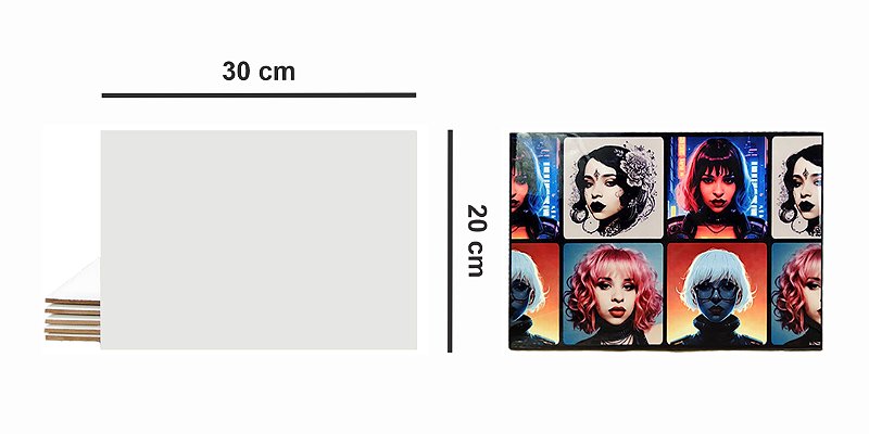 Kit Azulejo Resinado 20x30 Aladim Brindes (05 Unidades) - Aladim Brindes