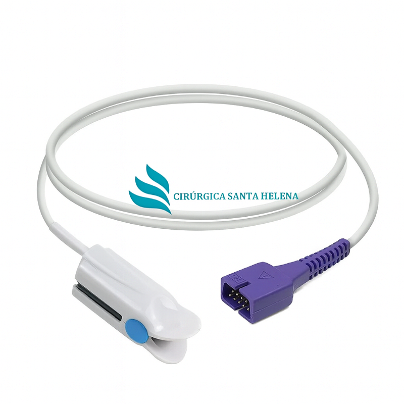 Sensor de SpO2 reutilizável compatível Nellcor Oximax (Adulto ...