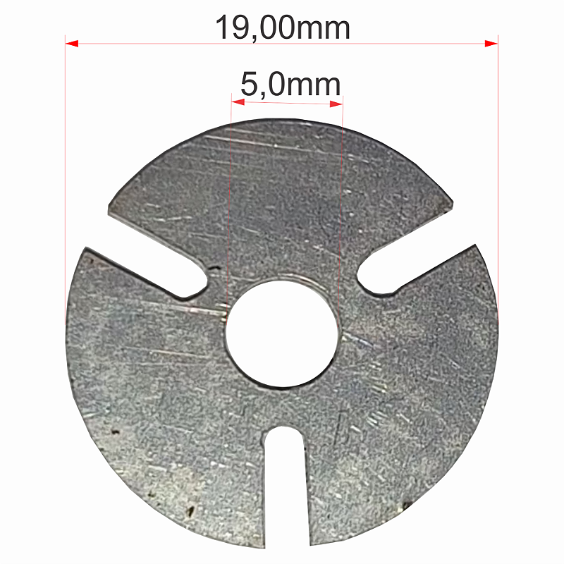 Kit com 5 Hélices Redondas para Dispersor de Solos - Amc Equipamentos