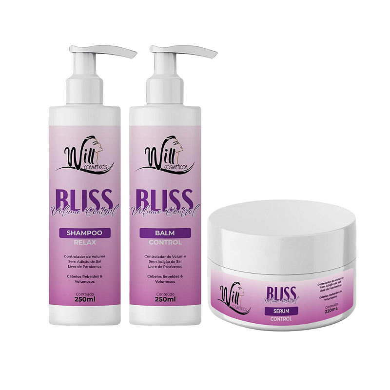 Kit Bliss Volume Control - Will Cosméticos