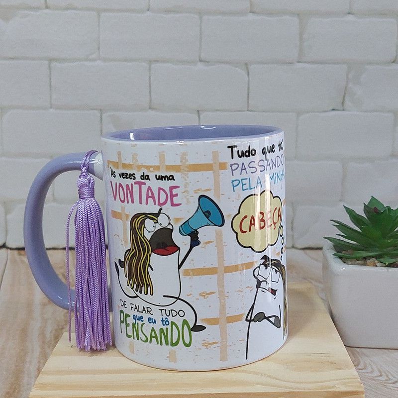 Caneca Meme divertida as vezes da uma vontade de falar tudo - Creative ...