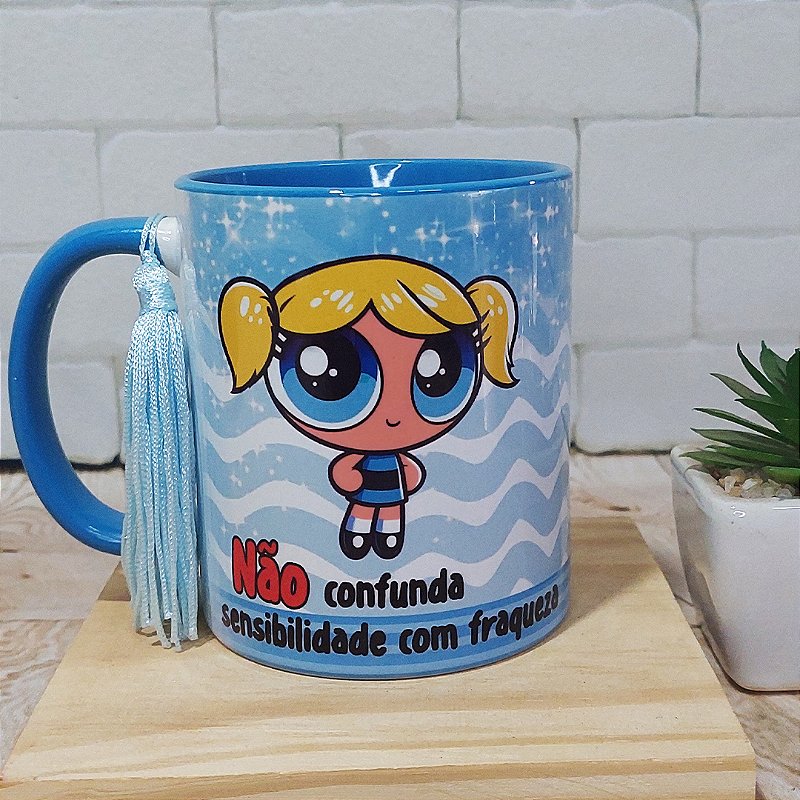 Caneca Lindinha meninas super poderosas - Sensivel e Forte - Creative ...