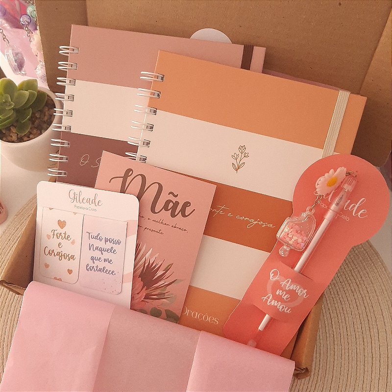 Kit Forte e Corajosa - Presente - Gileade Papelaria Cristã